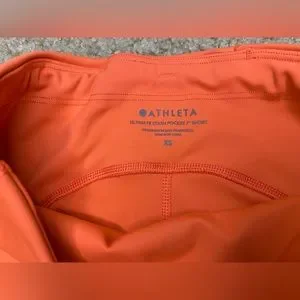Athleta | Shorts | Athleta Coral Orange Ultimate Stash Pocket 7 Short ...